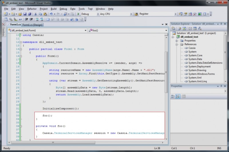 Embed dll Files Within an exe (C# WinForms) | adamthetech.com